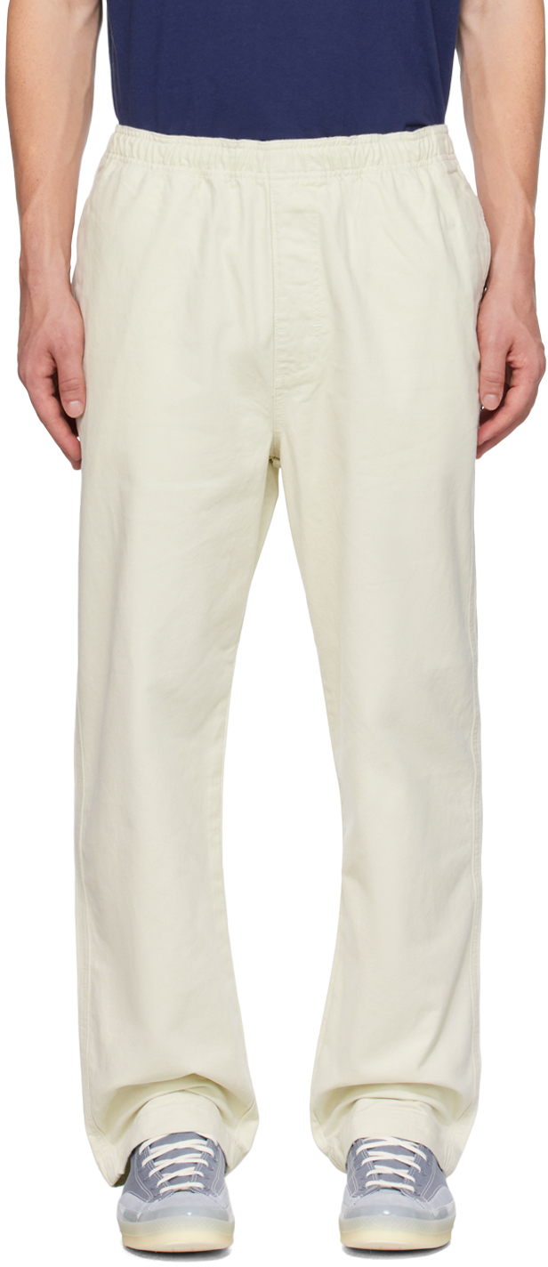 STUSSY BRUSHED BEACH PANT WHITE（BONE） Stussy ビーチパンツ bone